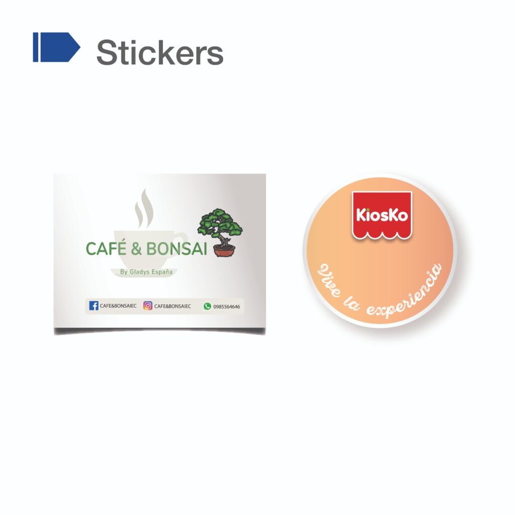 Stickers - Stickers en medidas y formas variadas, para usos variados