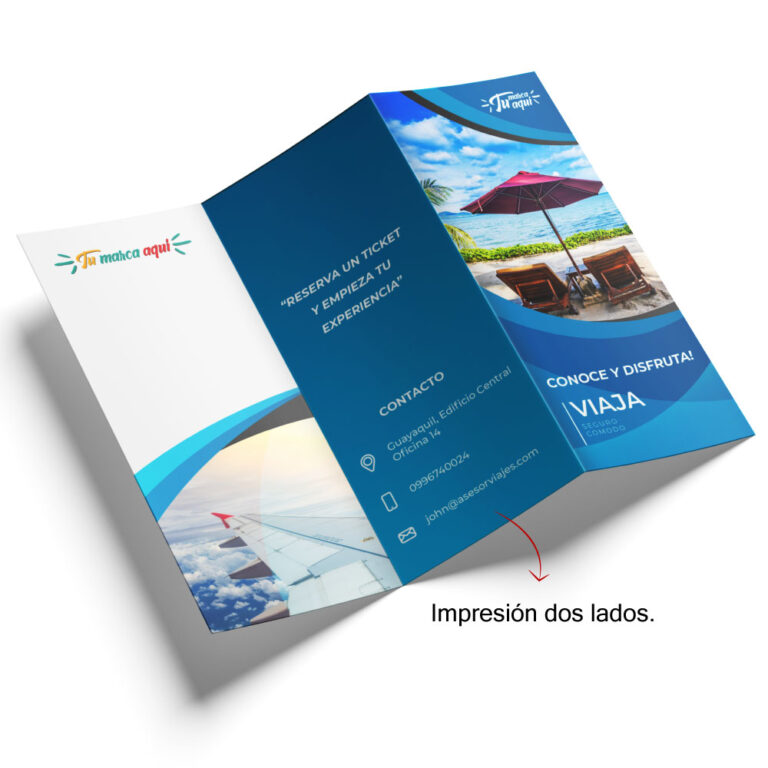 Trípticos Publicitarios - Graficentro 🥇